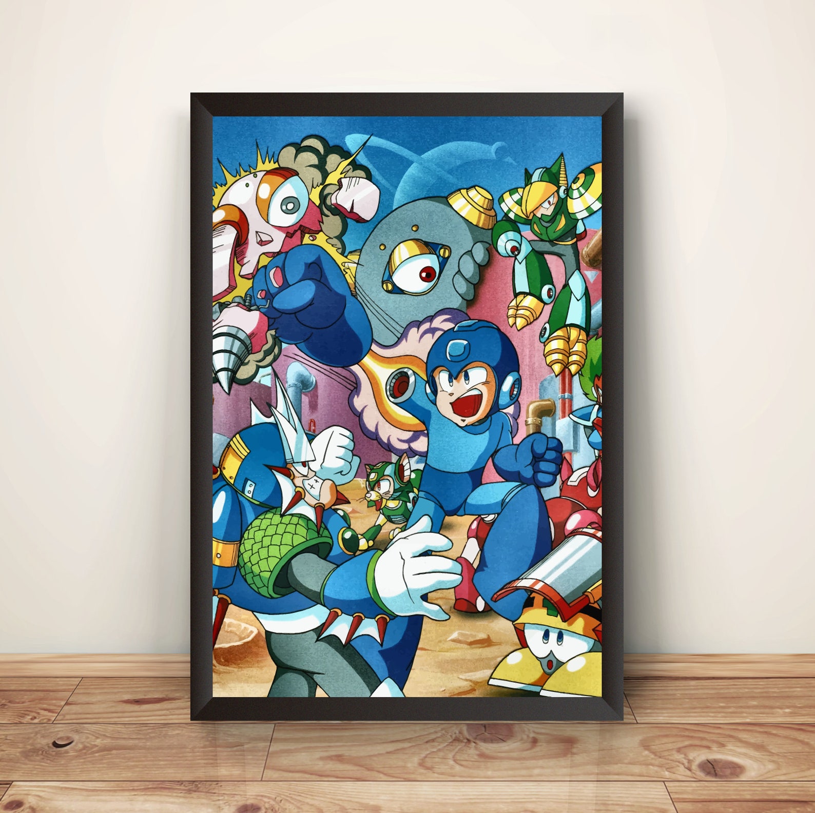 Rockboy World 5 Mega Boy Premium Poster (vectorized Design) - Etsy