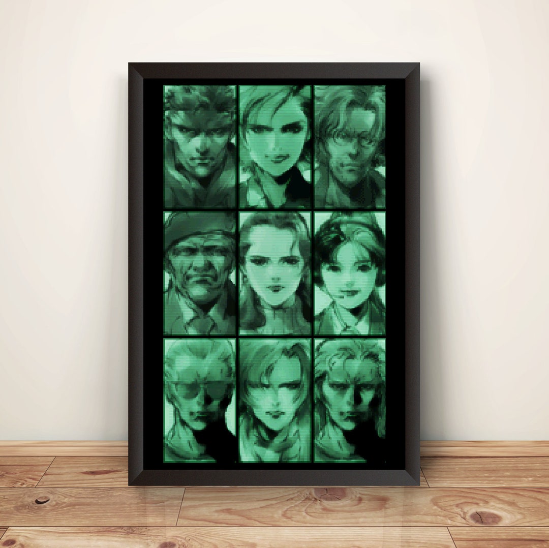 Mgs Codec Portraits Premium Poster Etsy