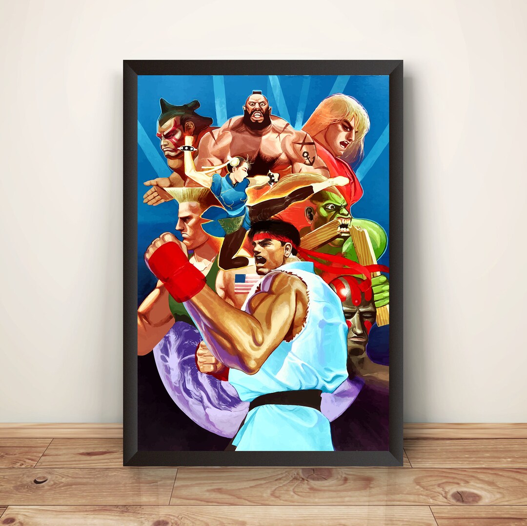Street Fighting Arcade Flyer V5 Premium Poster vectorized Design - Etsy