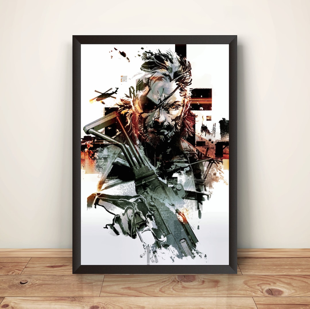 Big Boss With Gun MGS V Premium Poster (vectorized Design) - Etsy