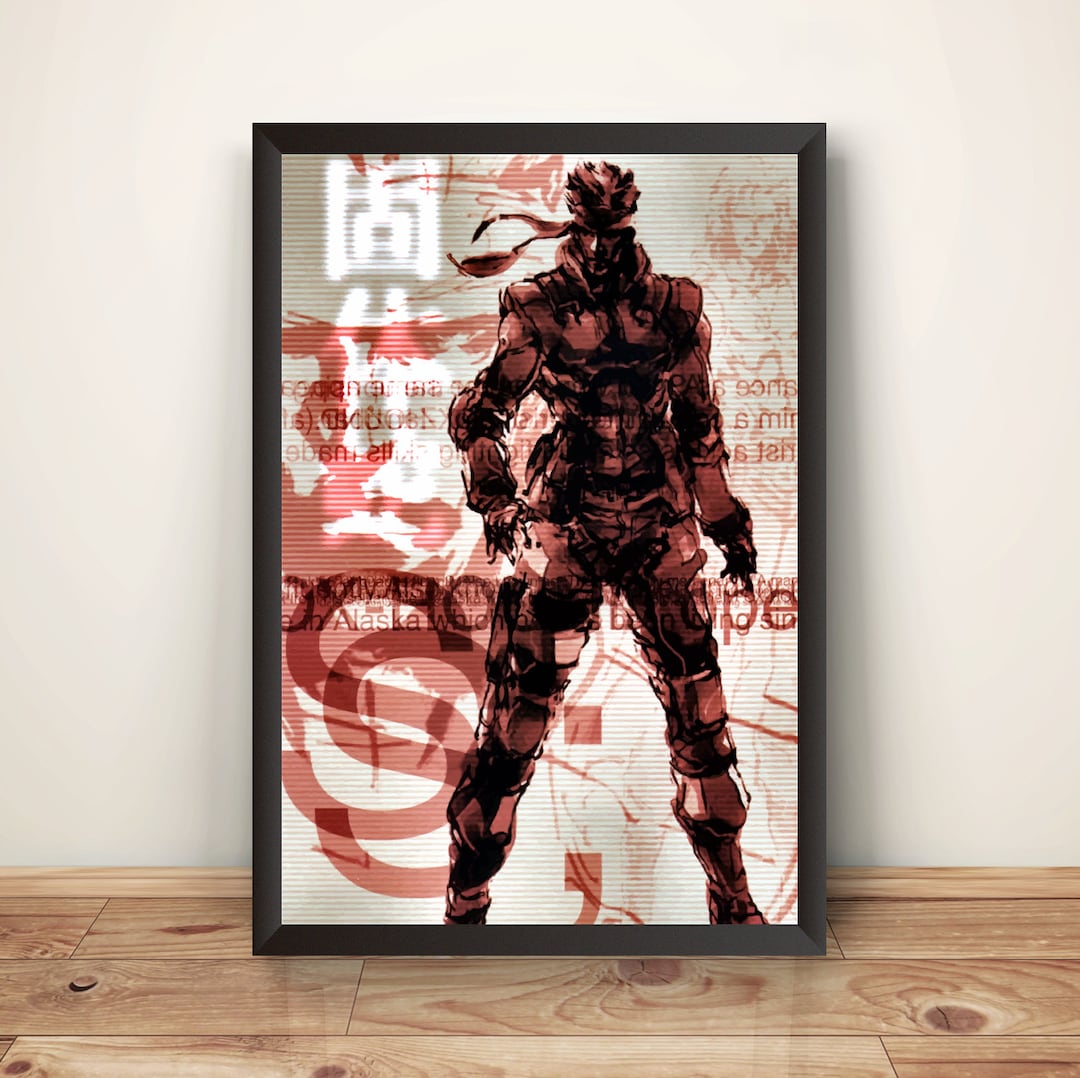 Solid Snake MGS1 MGS Premium Poster (vectorized Design) - Etsy