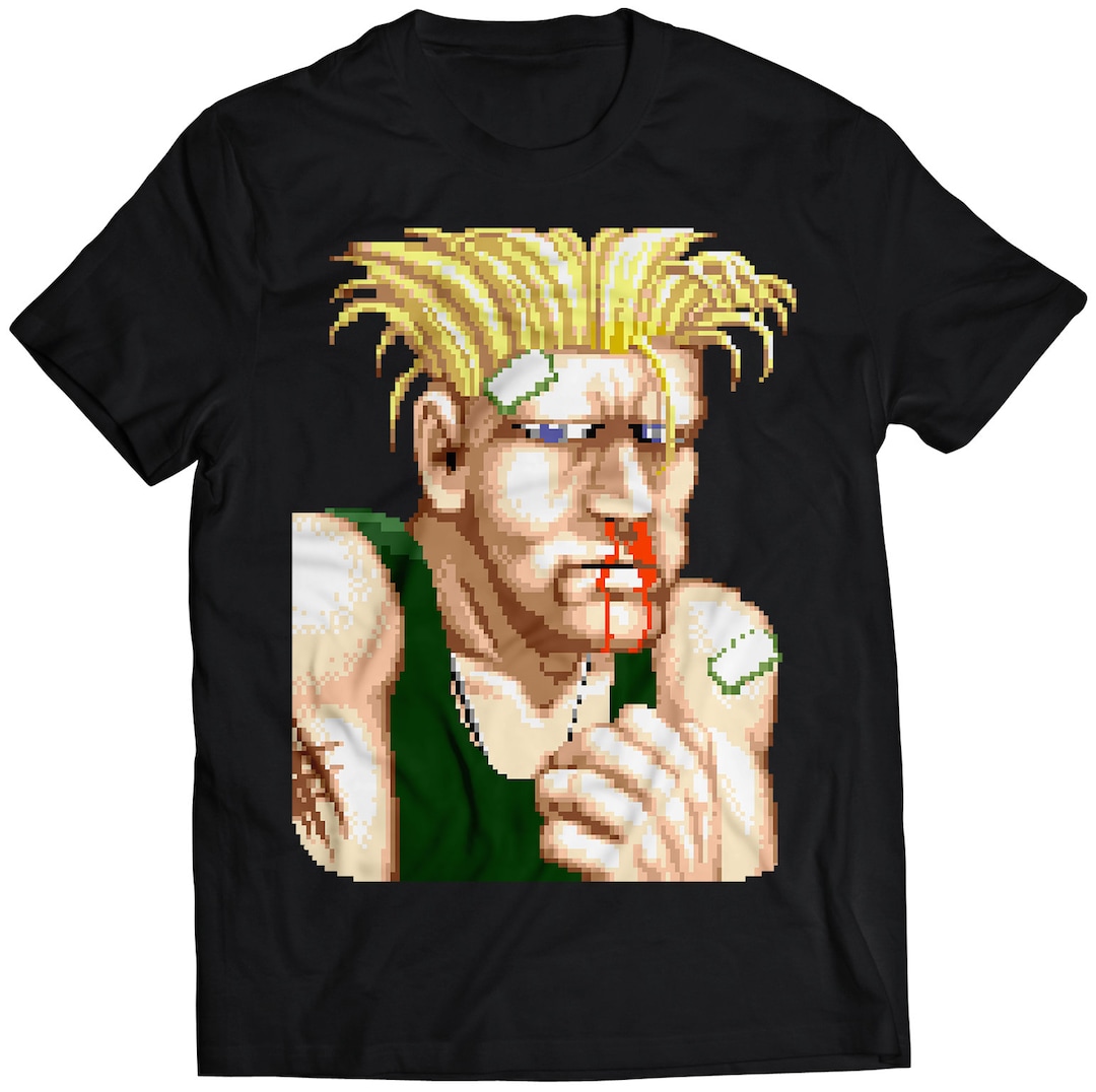 Guile Defeated Portrait SF2 Premium Unisex T-shirt. - Etsy