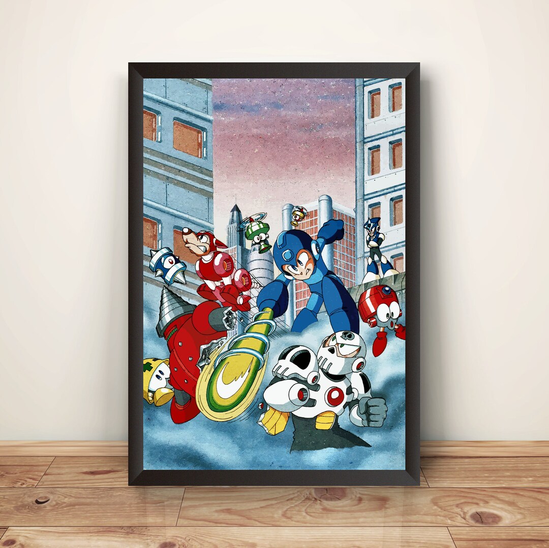 Rockboy World 3 Mega Boy Premium Poster (vectorized Design) - Etsy