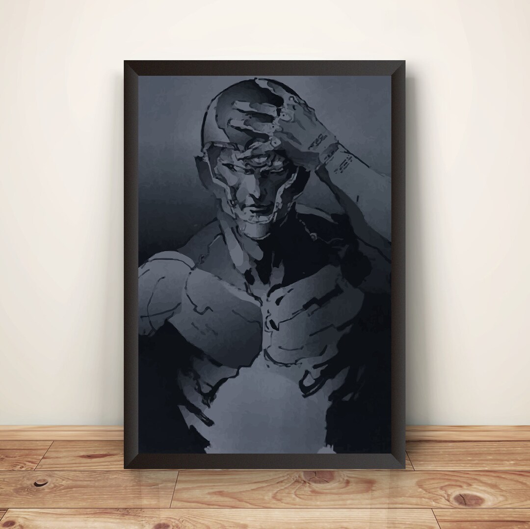 Gray Fox Visor OFF Cyborg Ninja Frank Jaeger MGS Premium Poster (vectorized Design) - Etsy