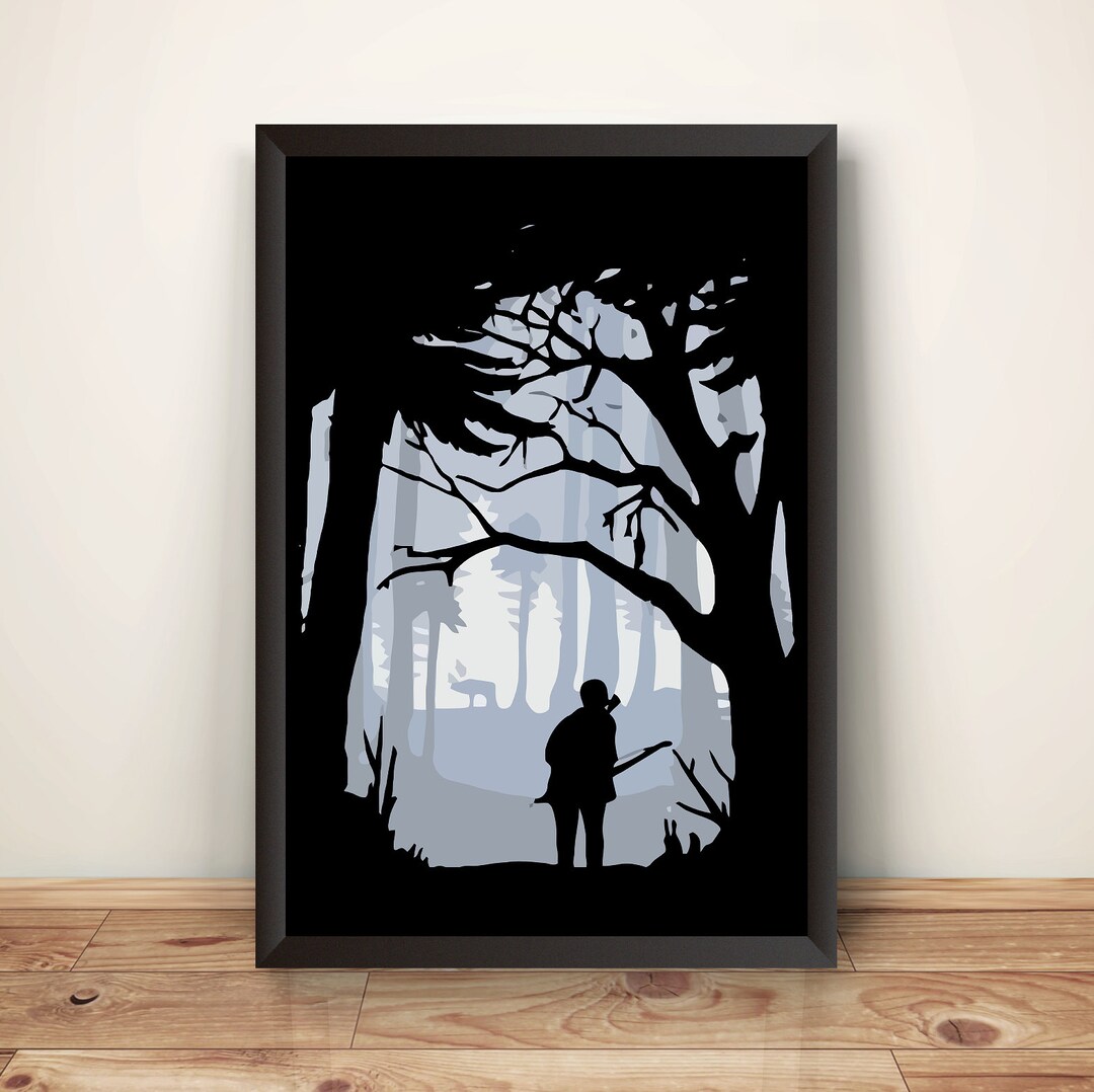 TLOU Ellie Silhouette Premium Poster (vektorisiertes Design) - Etsy.de