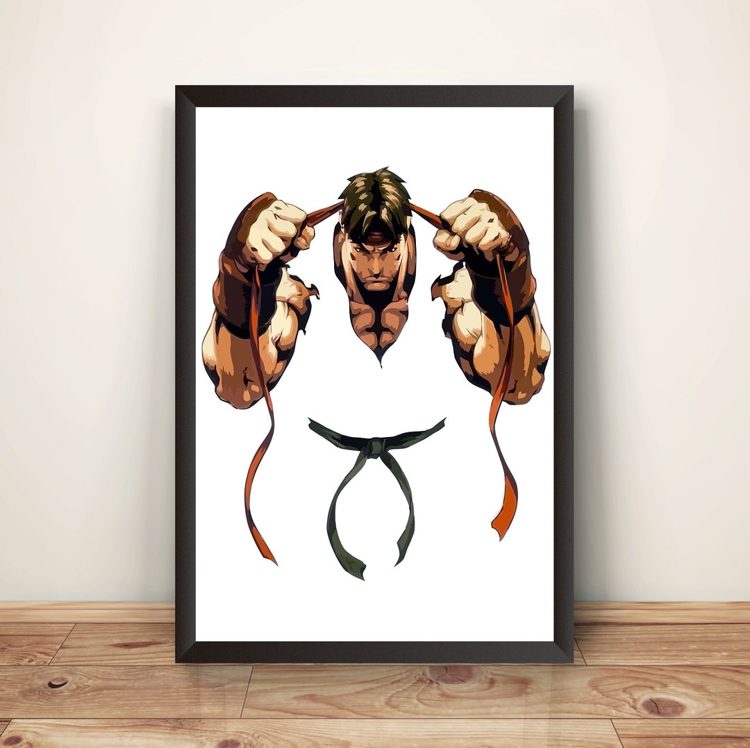 Ryu Bandana Premium Poster (vectorized Design) - Etsy