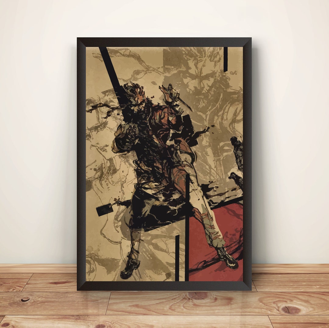 MGS Big Boss Rare Cover Premium Poster (vectorized Design) - Etsy