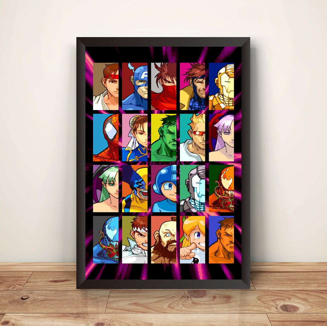 MVC: Clash of Super Heroes Portraits Premium Poster. - Etsy