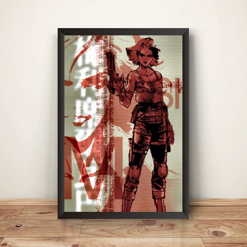 MGS Meryl Premium Poster (vectorized Design) - Etsy