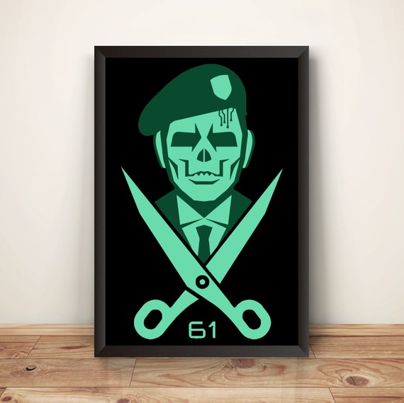 Scissor 61 MGS 2 MGS2 Premium Poster vectorized Design - Etsy