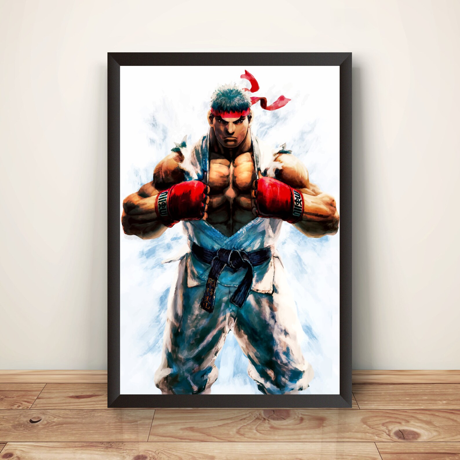 Serious Ryu Premium Poster vectorized Design - Etsy