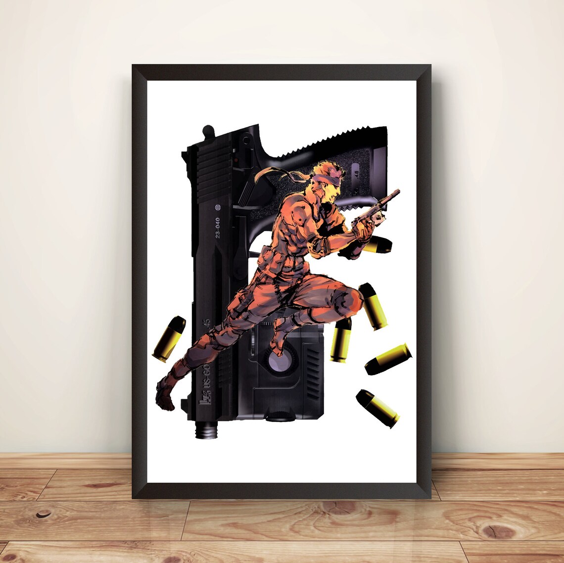 MGS Snake Socom Premium Poster vectorized Design - Etsy