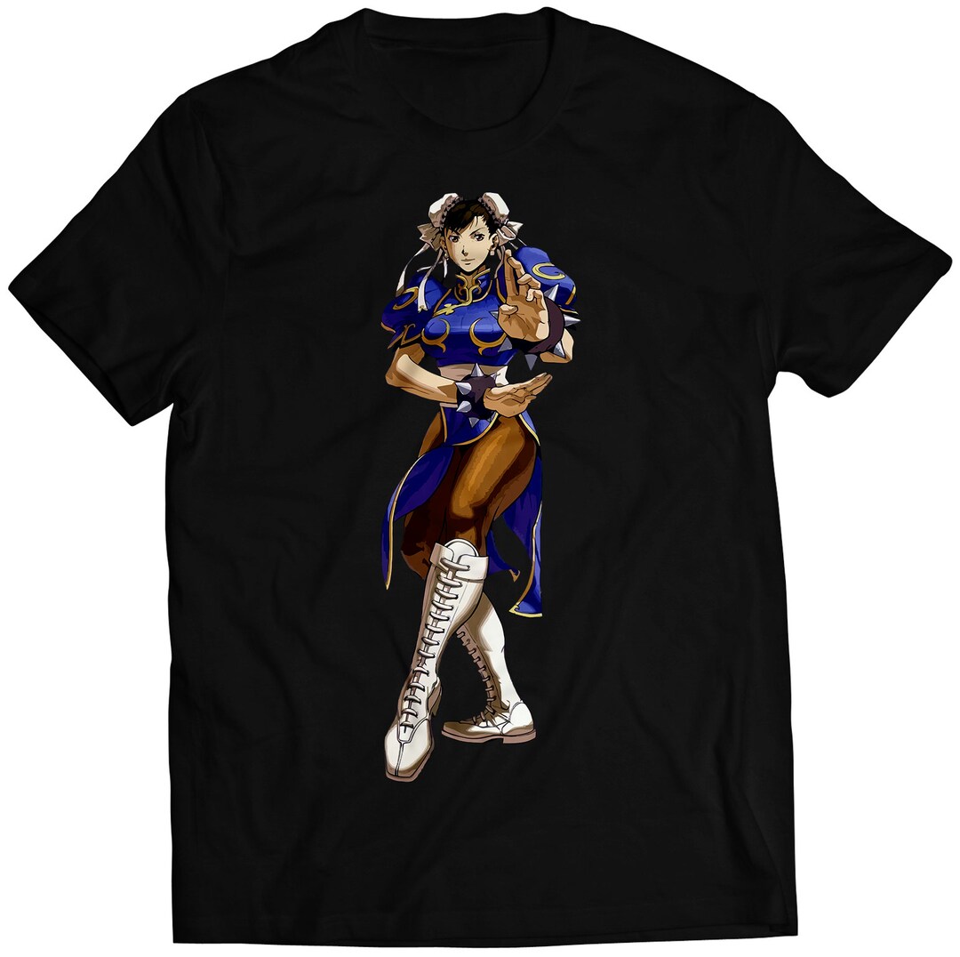 Chun Li V1 Comic Street Fighting Premium Unisex T-shirt (vectorized ...