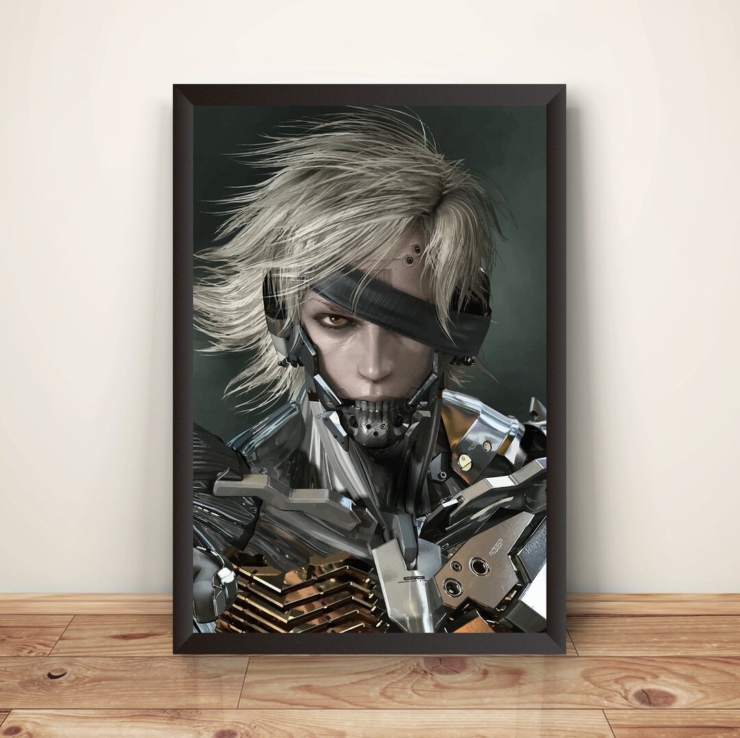 Raiden Face MGR Premium Poster (vectorized Design) - Etsy