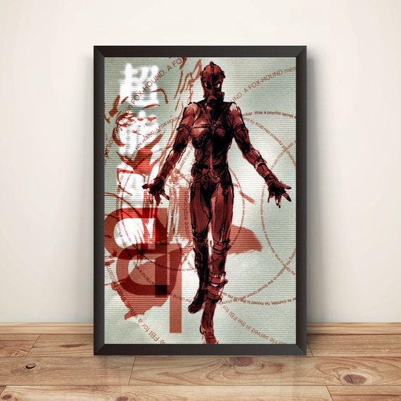 Psycho Mantis MGS1 MGS Premium Poster vectorized Design - Etsy