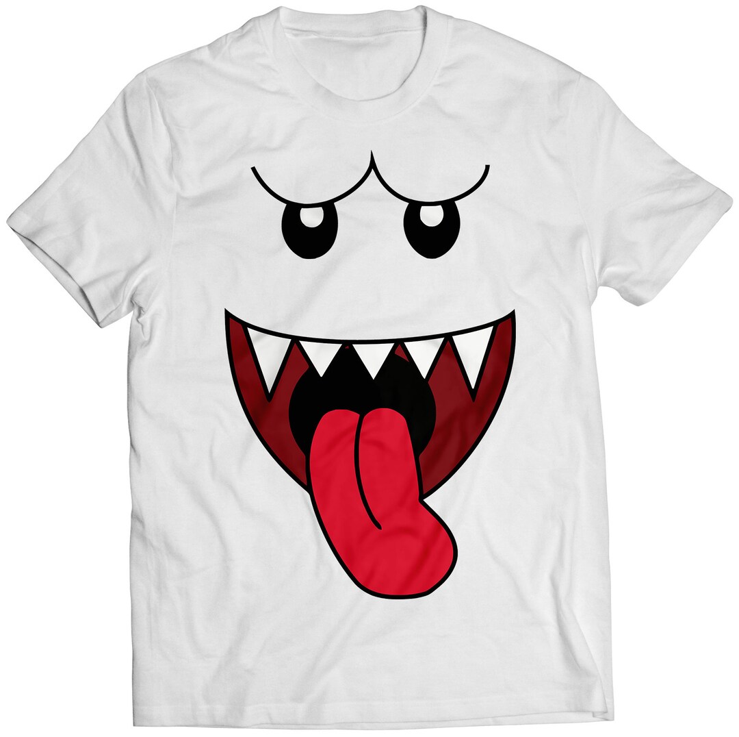 Boo Ghost Face V2 Halloween Premium Unisex T-shirt (vectorized Design ...