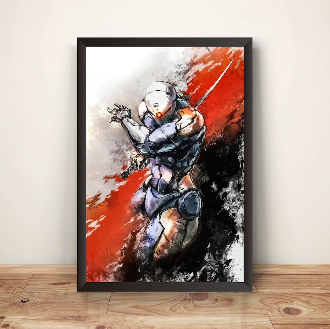 Grayfox Cyborg Ninja Frank Jaeger Cover Premium Poster (vectorized Design) - Etsy