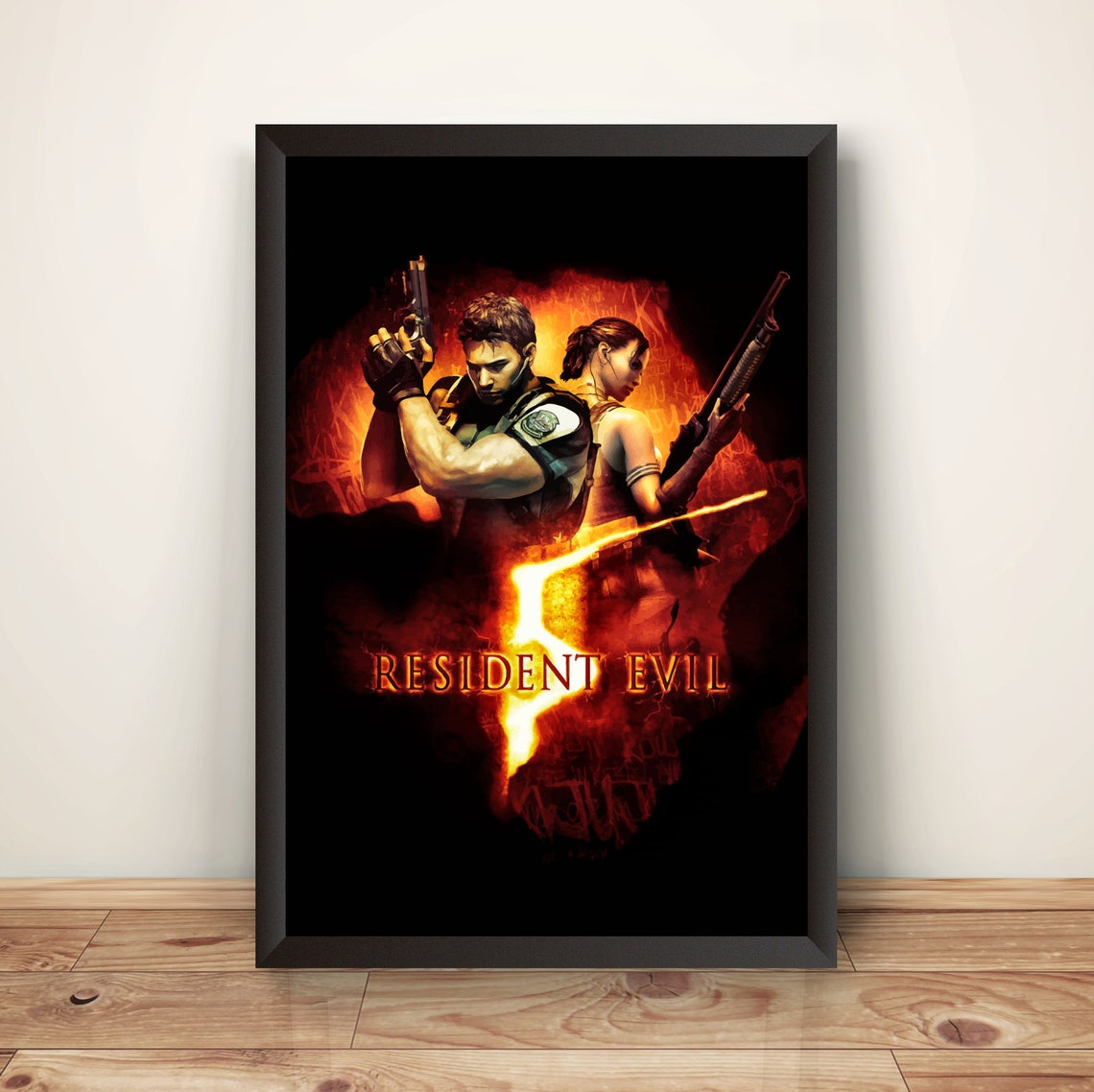Residence Evil 5 Cover Premium Poster vectorized Design - Etsy