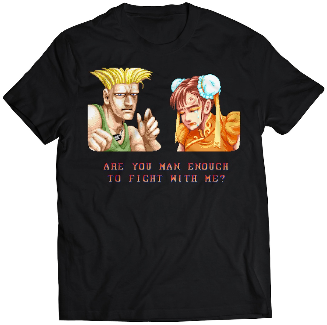 Guile VS Chun Li Man Enough T-shirt - Etsy UK