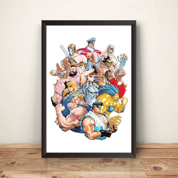 SF2 Champion Edition Cast Premium Poster vector. - Etsy