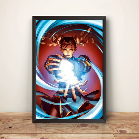 Chun Li Street Fighting Comic Premium Poster vector. | Etsy