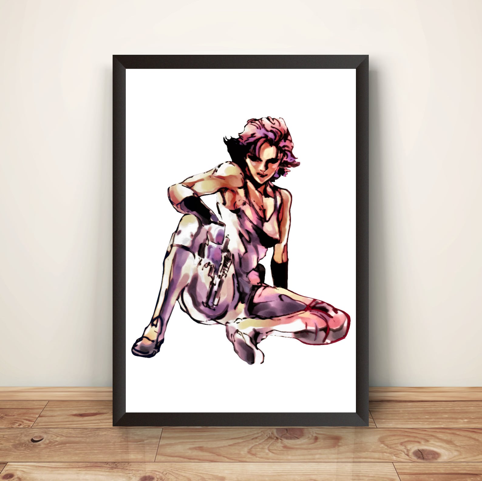 Rare Meryl MGS Snake Premium Poster vectorized Design - Etsy