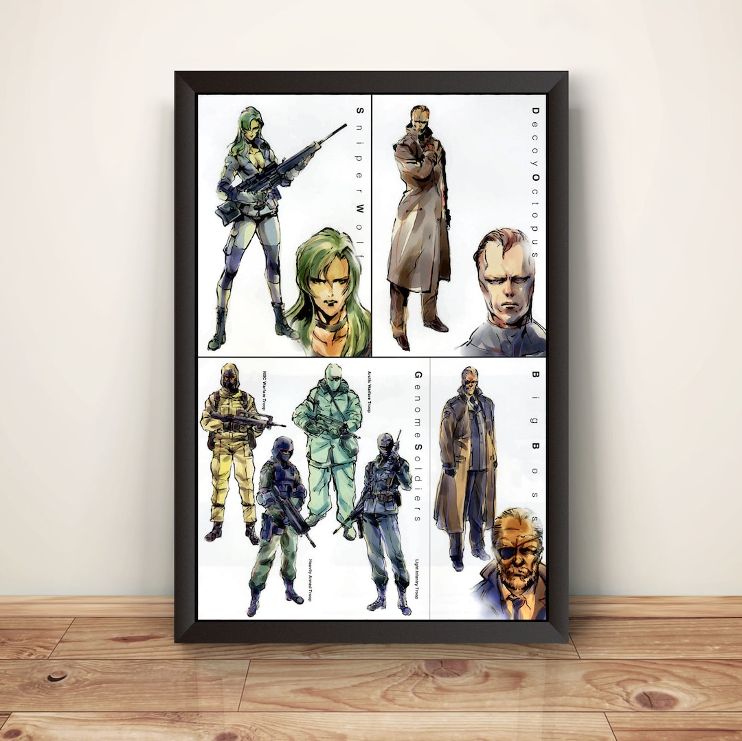 Foxhound & Genome Soldiers MGS Premium Poster. - Etsy