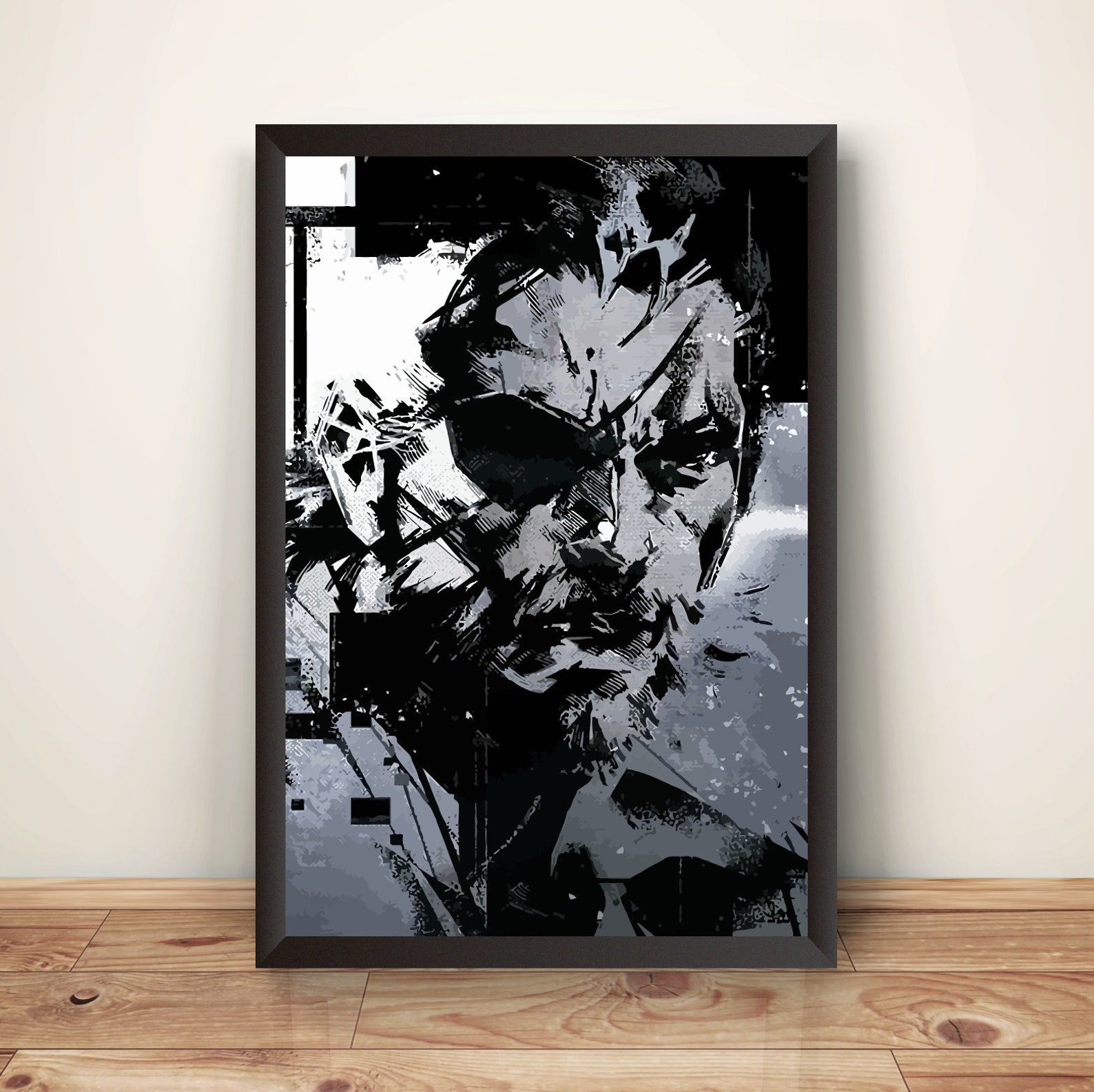 Big Boss Front Face MGS V Premium Poster vectorized Design - Etsy