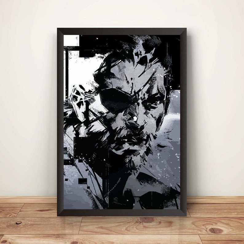Big Boss Front Face MGS V Premium Poster vectorized Design - Etsy