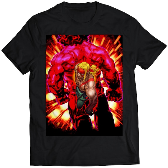 Alex VS Hugo Street Fighting Arcade Flyer T-shirt vector - Etsy