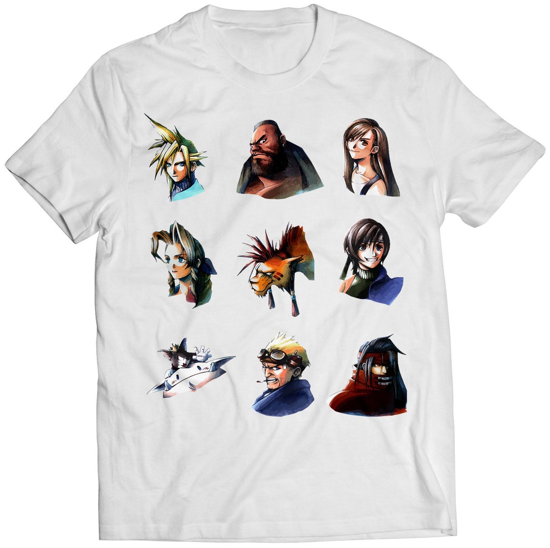 FF7 VII Portraits Premium Unisex T-shirt (vectorized Design) - Etsy