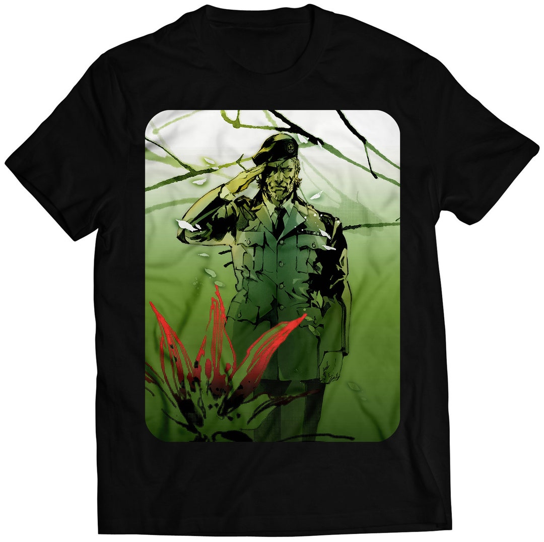 Big Boss Salute MGS3 Snake Eater Premium Unisex T-shirt (vectorized ...