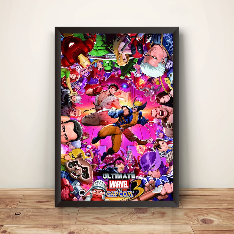 Ultimate MVC3 Arcade Flyer Premium Poster vectorized Design - Etsy