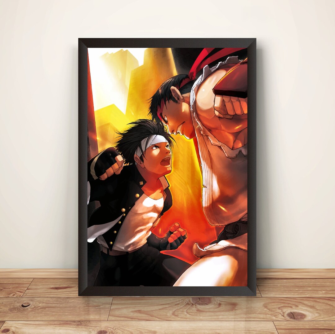 Kyo VS Ryu Snk Vs Capcom SVC Chaos Premium Poster (vectorized Design ...