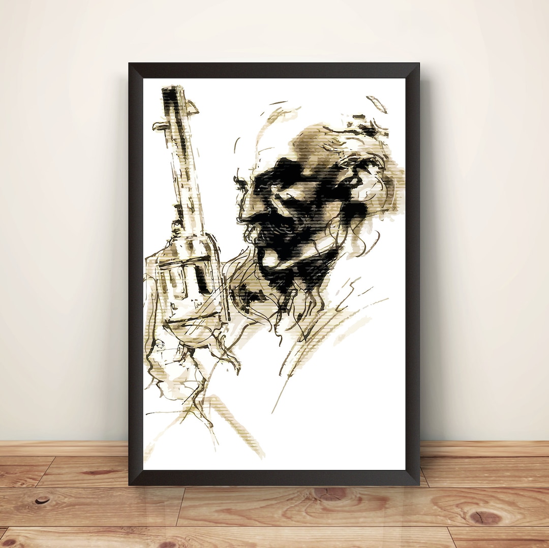 Shalashaska Revolver Ocelot V2 MGS Sons of Liberty Premium Poster ...