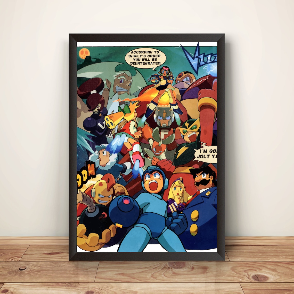 Mega Boy Rockboy Comic Premium Poster vectorized Design - Etsy