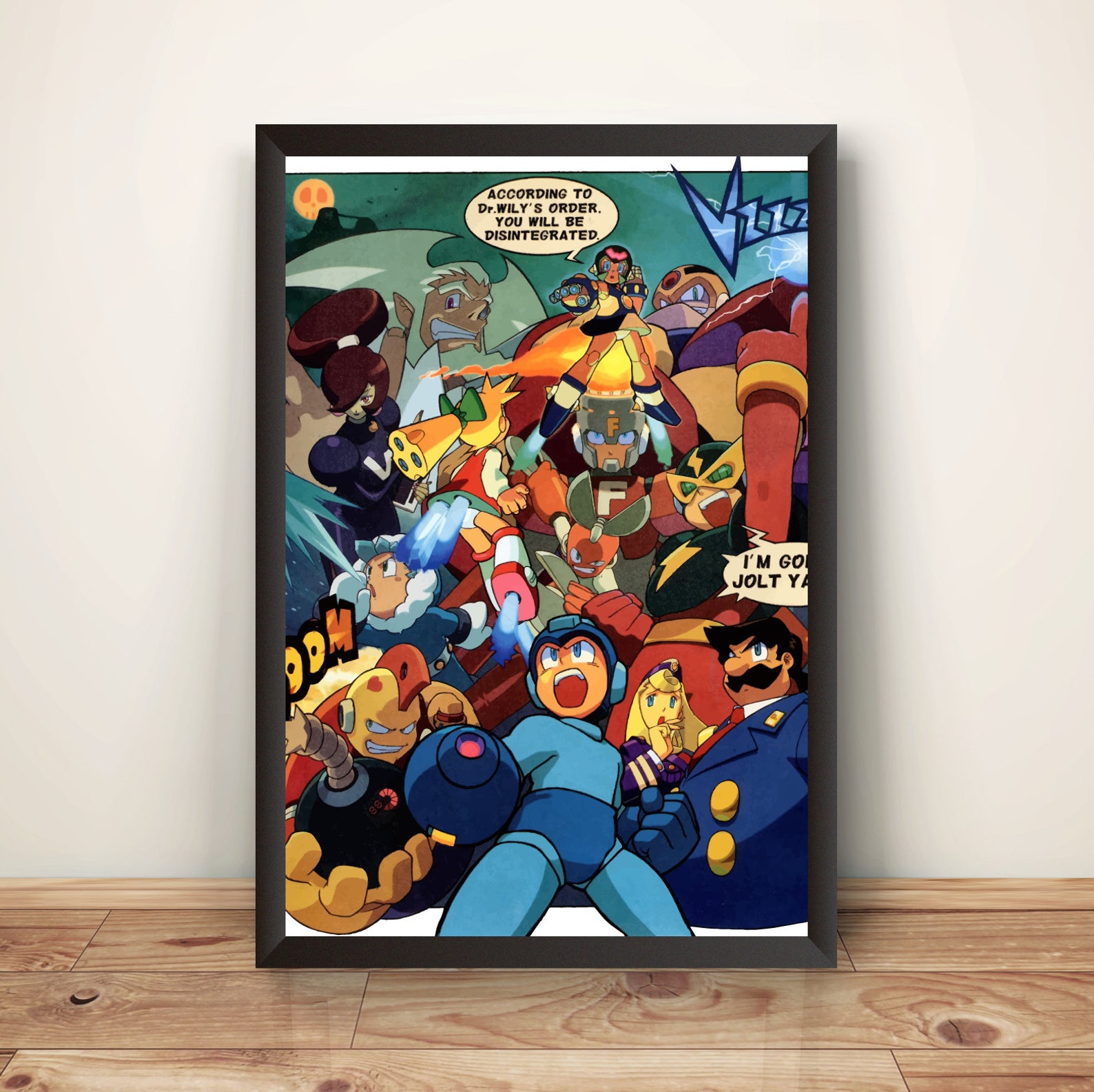 Mega Boy Rockboy Comic Premium Poster vectorized Design - Etsy