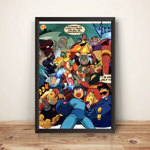 Mega Boy Rockboy Comic Premium Poster (vectorized Design) - Etsy