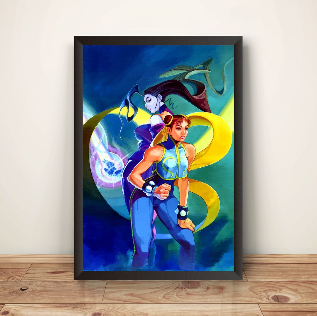 Rose X Chun Li Premium Poster (vectorized Design) - Etsy