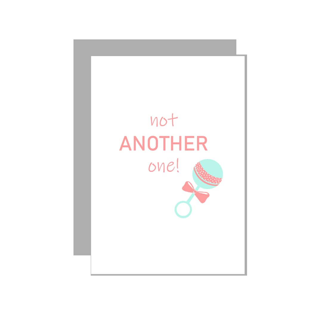 Not Another One Baby Card, Funny Baby Cards, Funny New Baby Cards, New ...