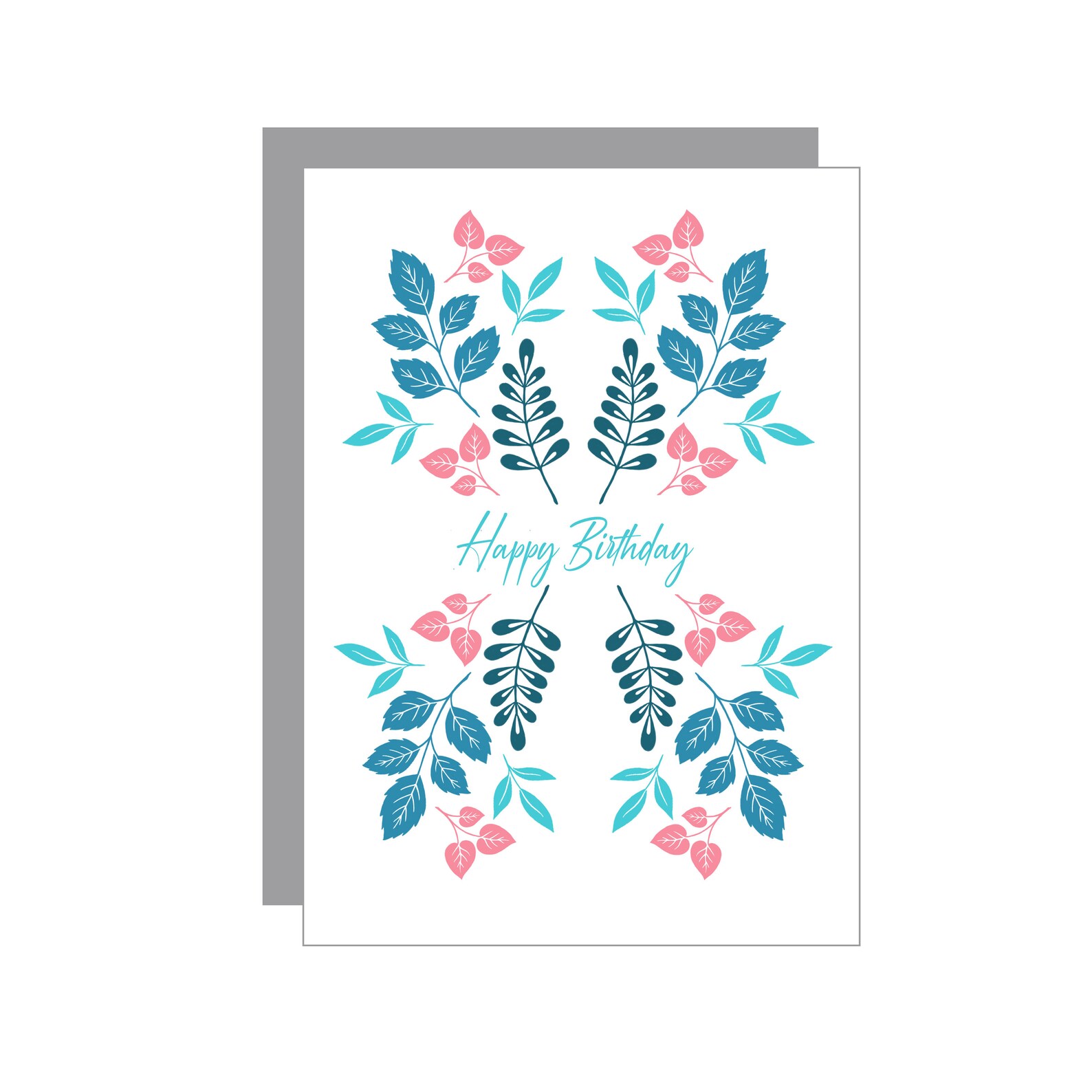 Floral Birthday Card - Pattern Birthday Card - Birthday Card for Mum ...