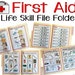 First Aid Life Skill File Folders for Special Education 10 Pk - Etsy