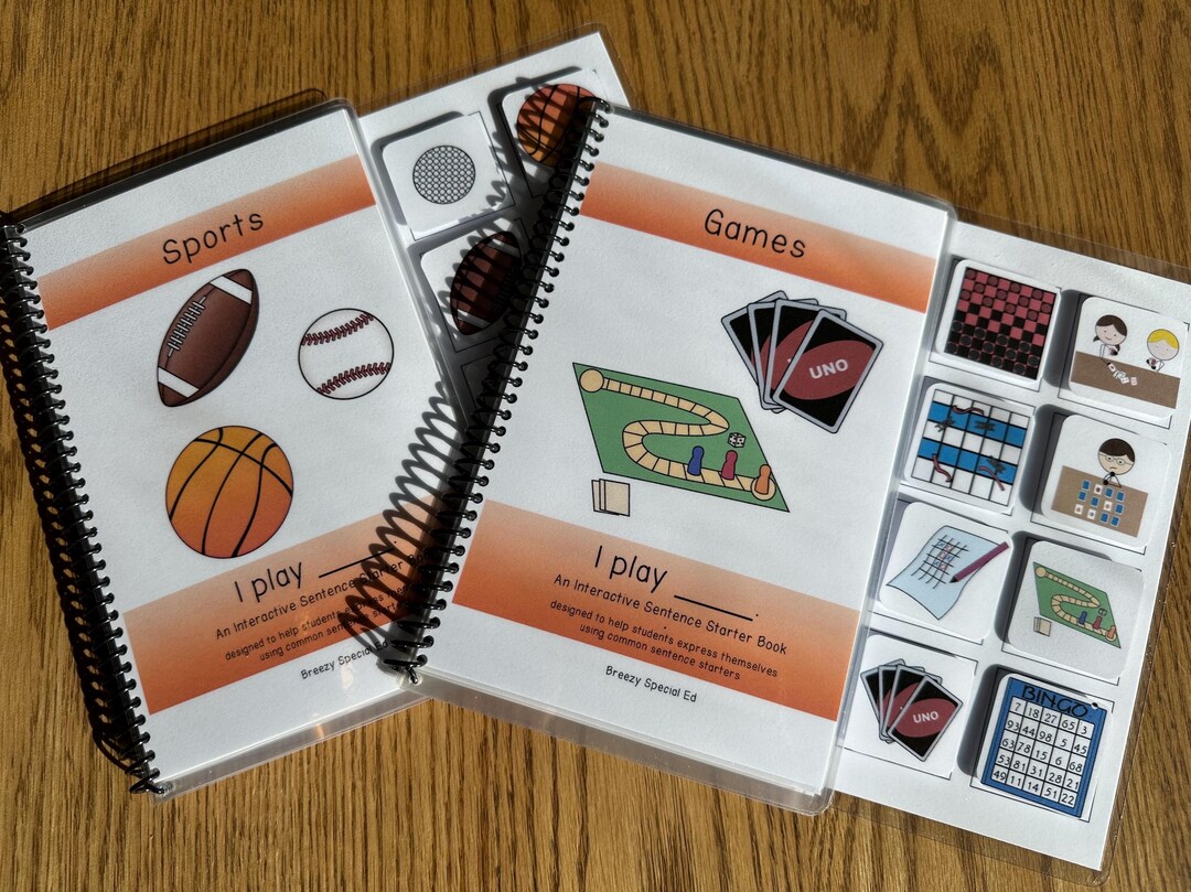 Sports and Games Sentence Starter Adapted Books (I Play) - Etsy