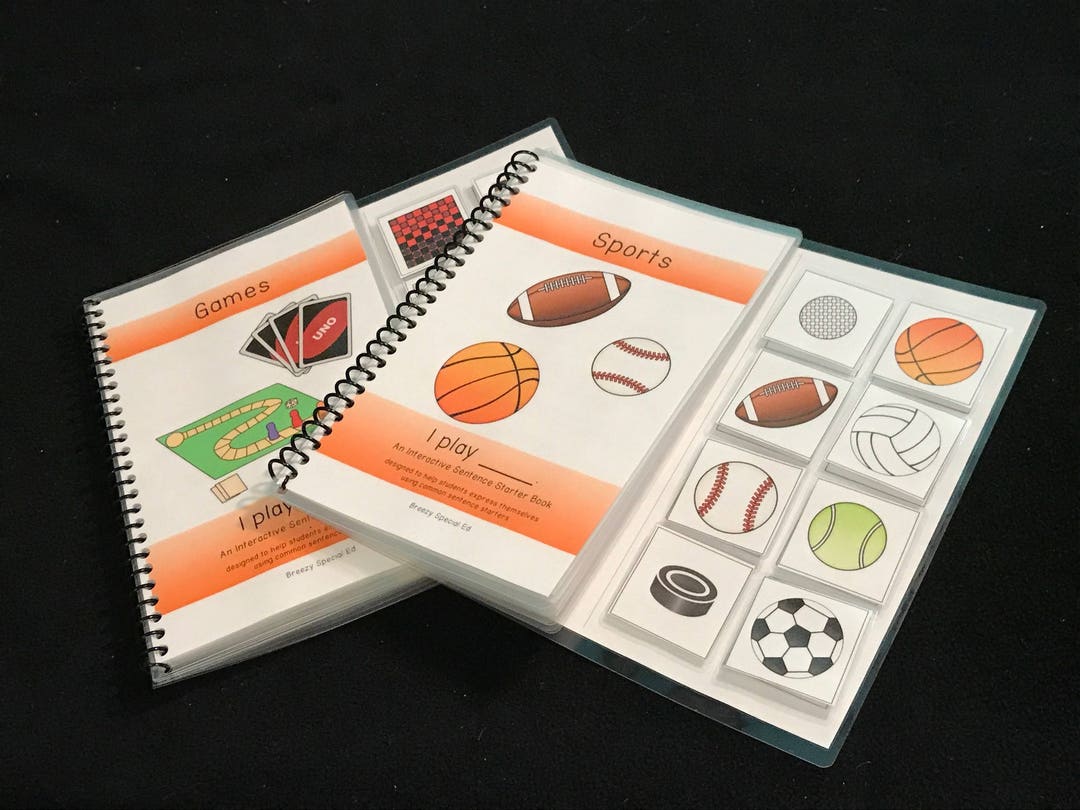 Sports and Games Sentence Starter Adapted Books I Play - Etsy