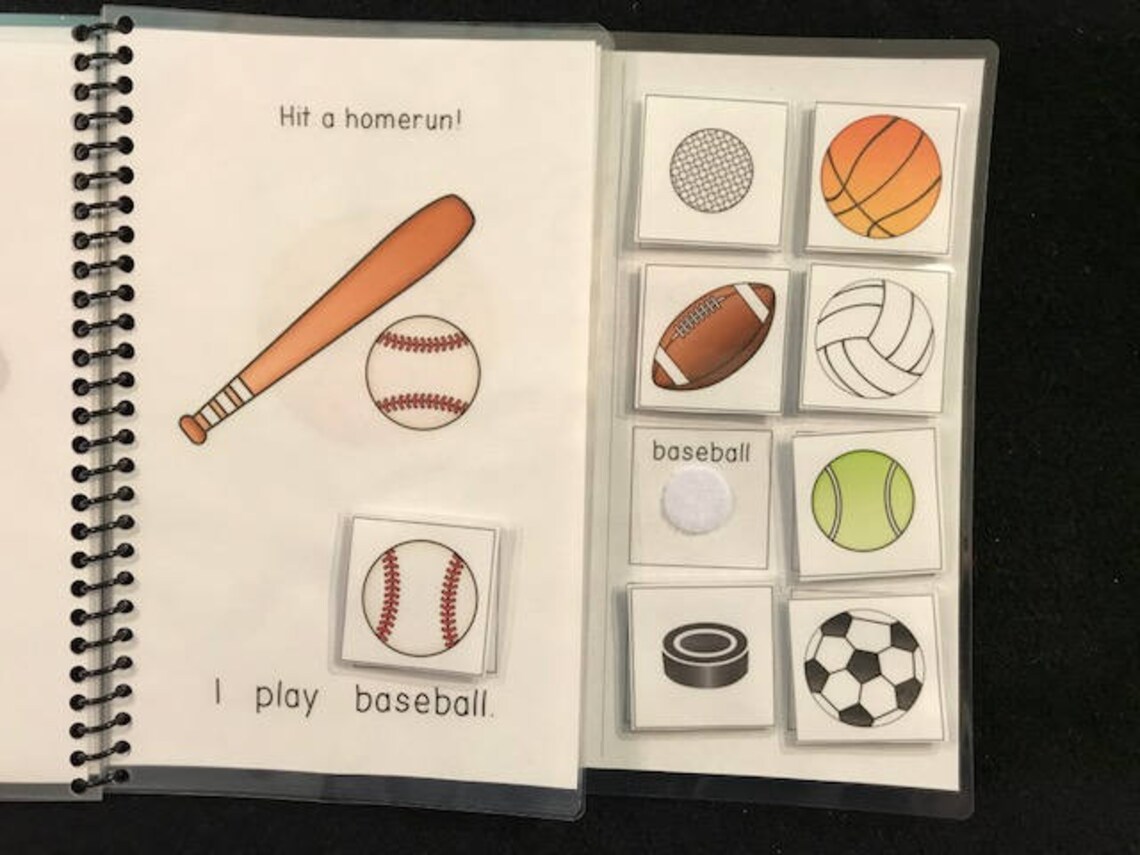 Sports and Games Sentence Starter Adapted Books I Play | Etsy
