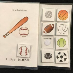 Sports and Games Sentence Starter Adapted Books (I Play) - Etsy