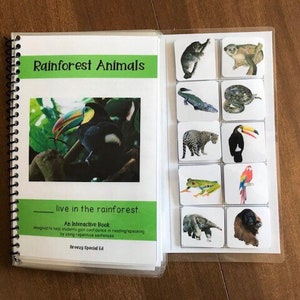 Animal Habitats Adapted Books for Special Education - Etsy