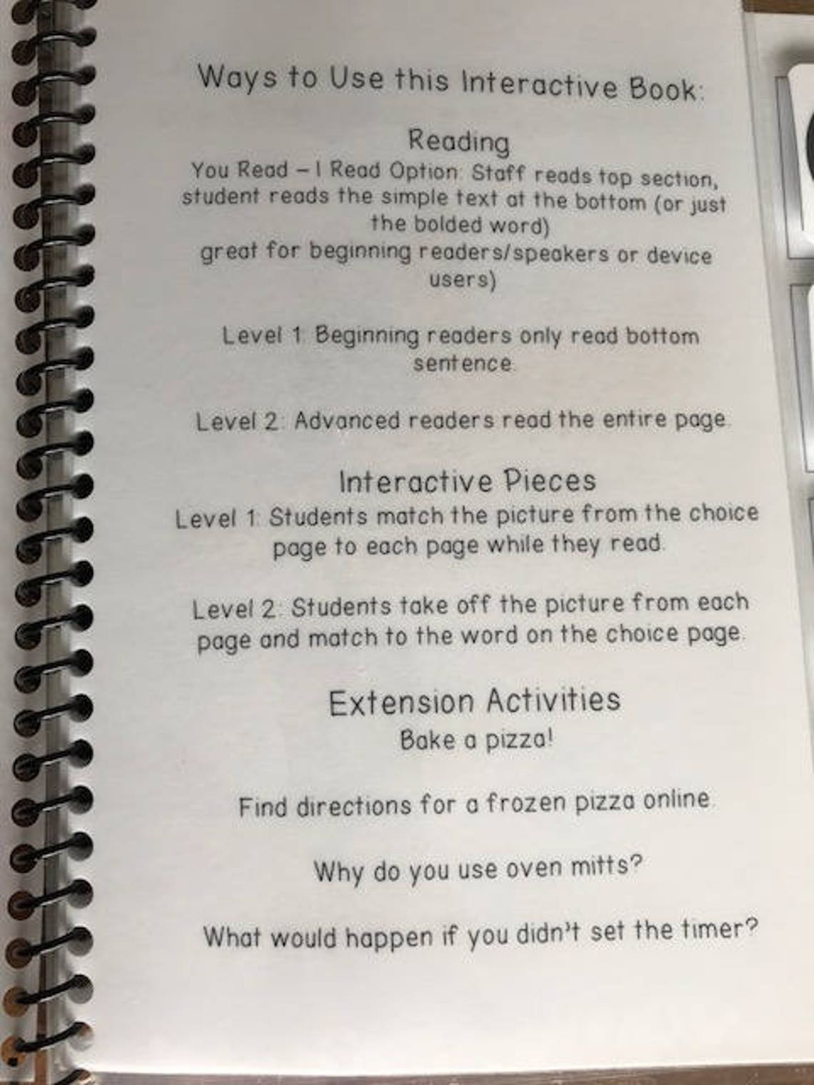 Cooking How to Books microwave and Oven Interactive/adapted | Etsy