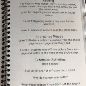 Cooking How to Books (microwave and Oven) Interactive/adapted for ...