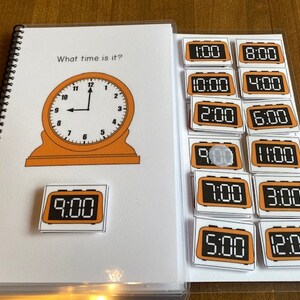 Telling Time Adapted Books for Special Education - Etsy